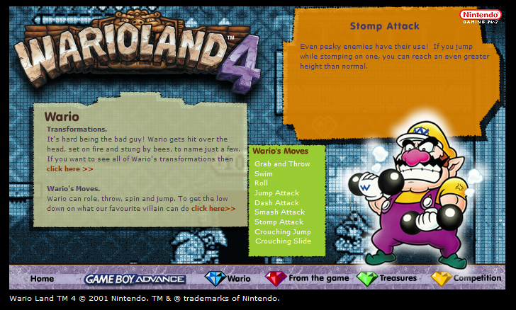 Wario Moves - Stomp Attack | Wario Forums